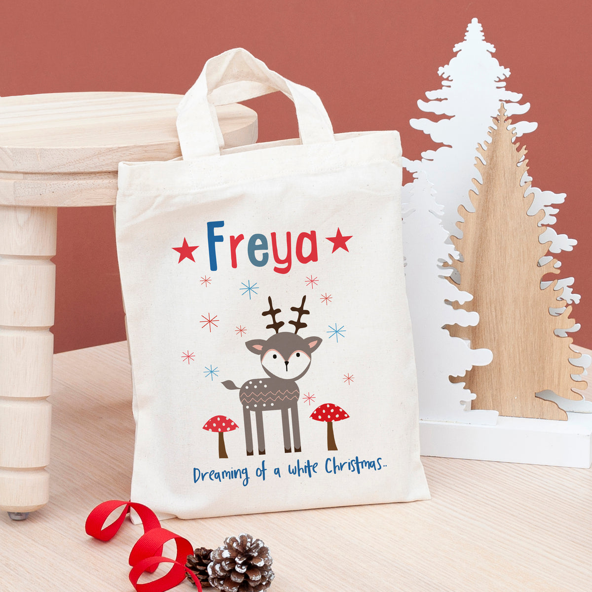 Personalised Natural Christmas Party Bag | Gifts for Kids | Treat Republic