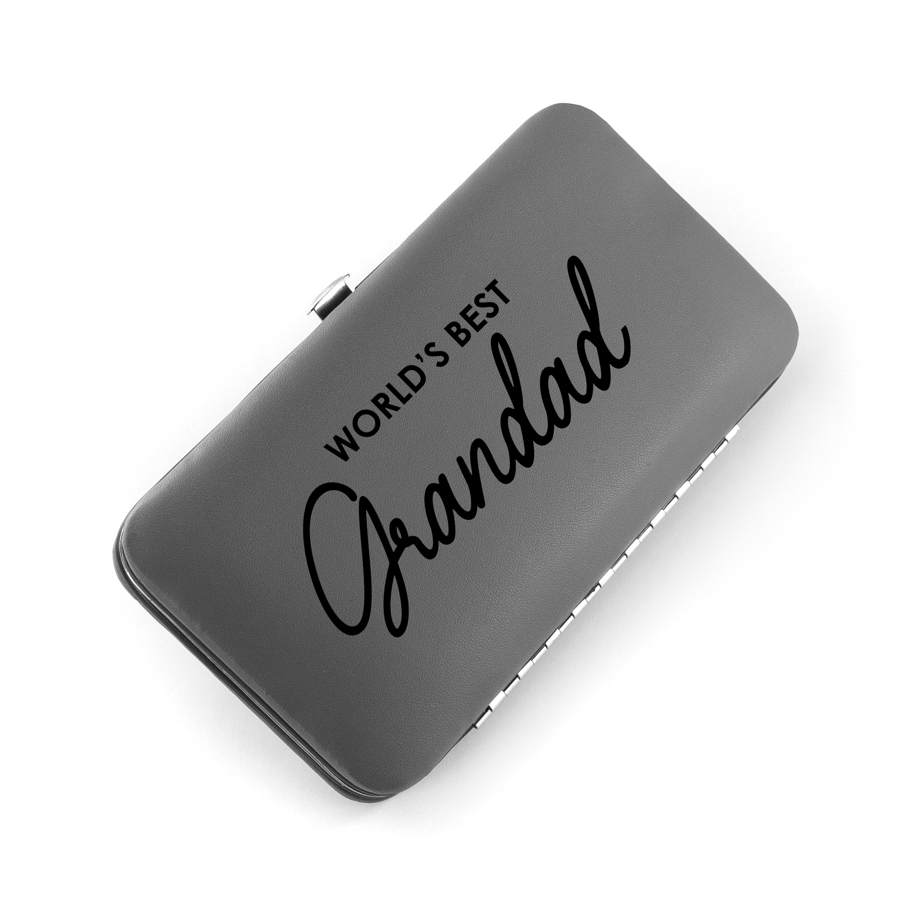 Personalised World's Best Dad Grooming Kit in Grey | Gifts for Him ...