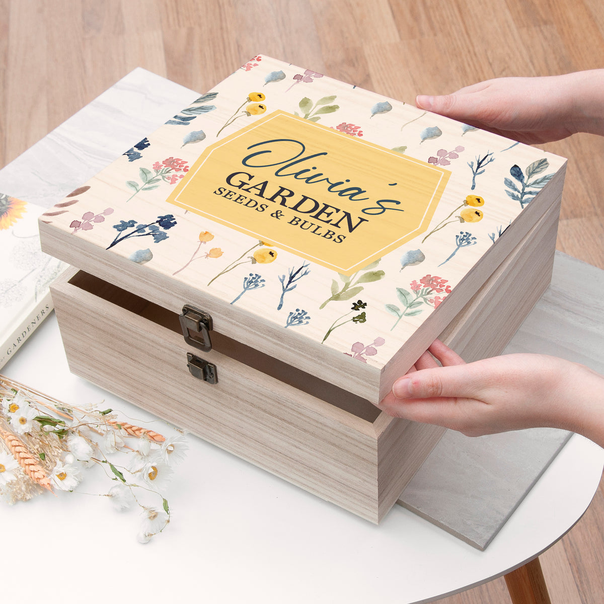 Personalised Botanical Gardener's Accessories Box | Gifts for Parents ...