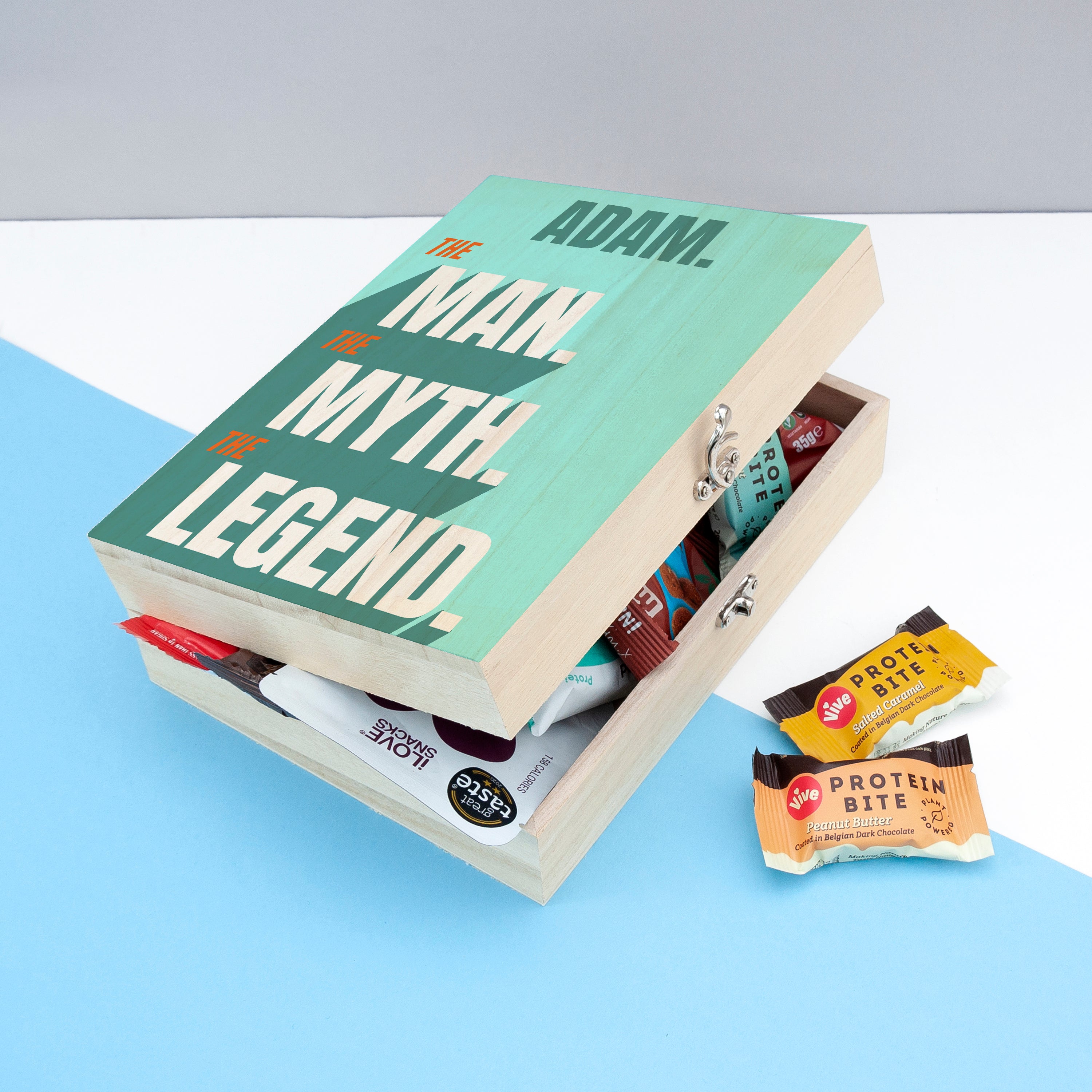 Personalised Legendary High Protein Vegan Hamper Snacks Box | Gifts for ...