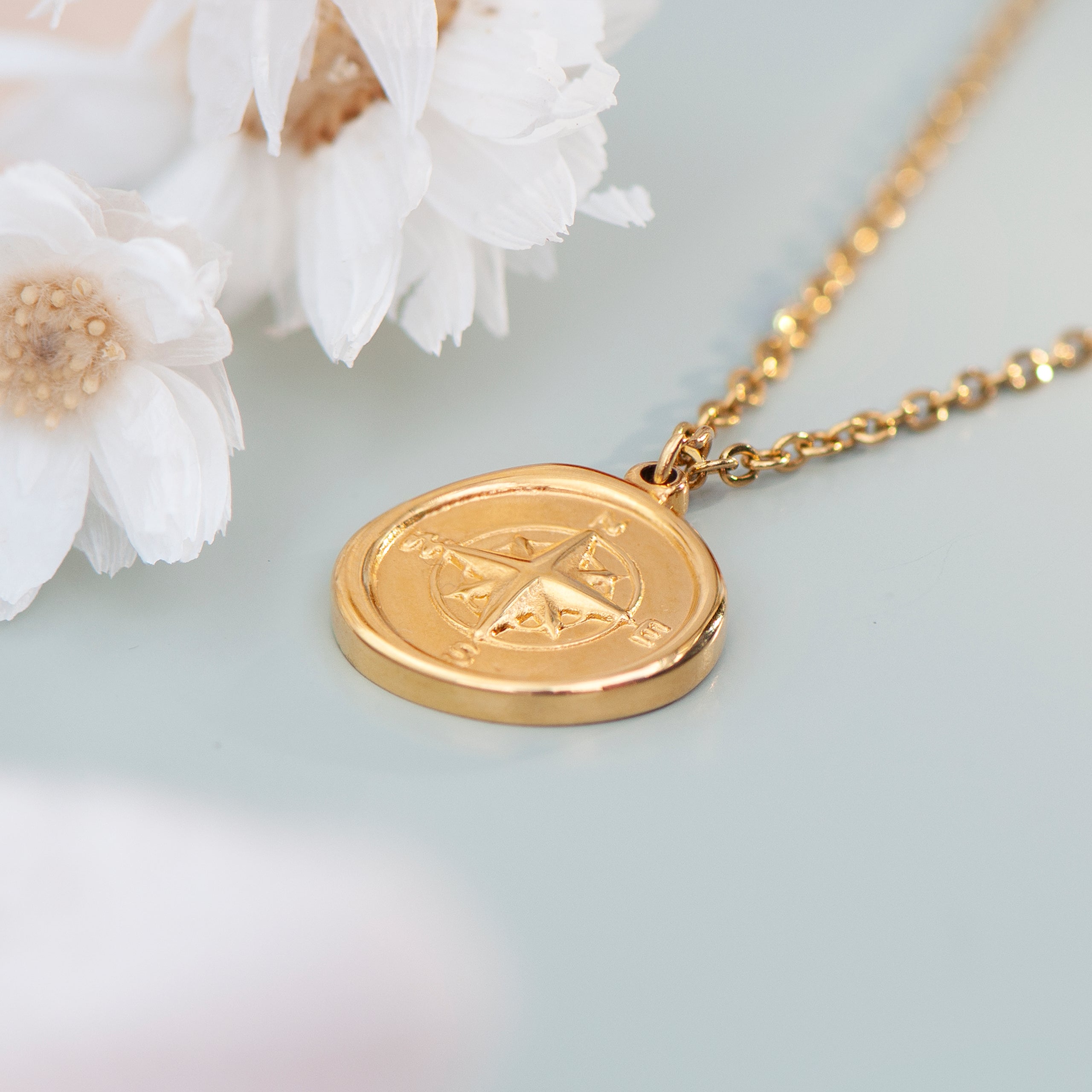 Personalised Compass Amulet Necklace | Gifts for Her | Treat Republic