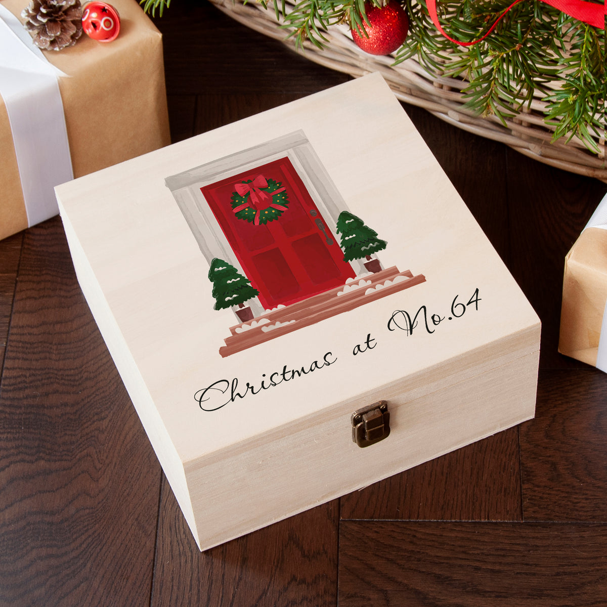 Personalised Door Number Christmas Box | Christmas Gifts | Treat Republic