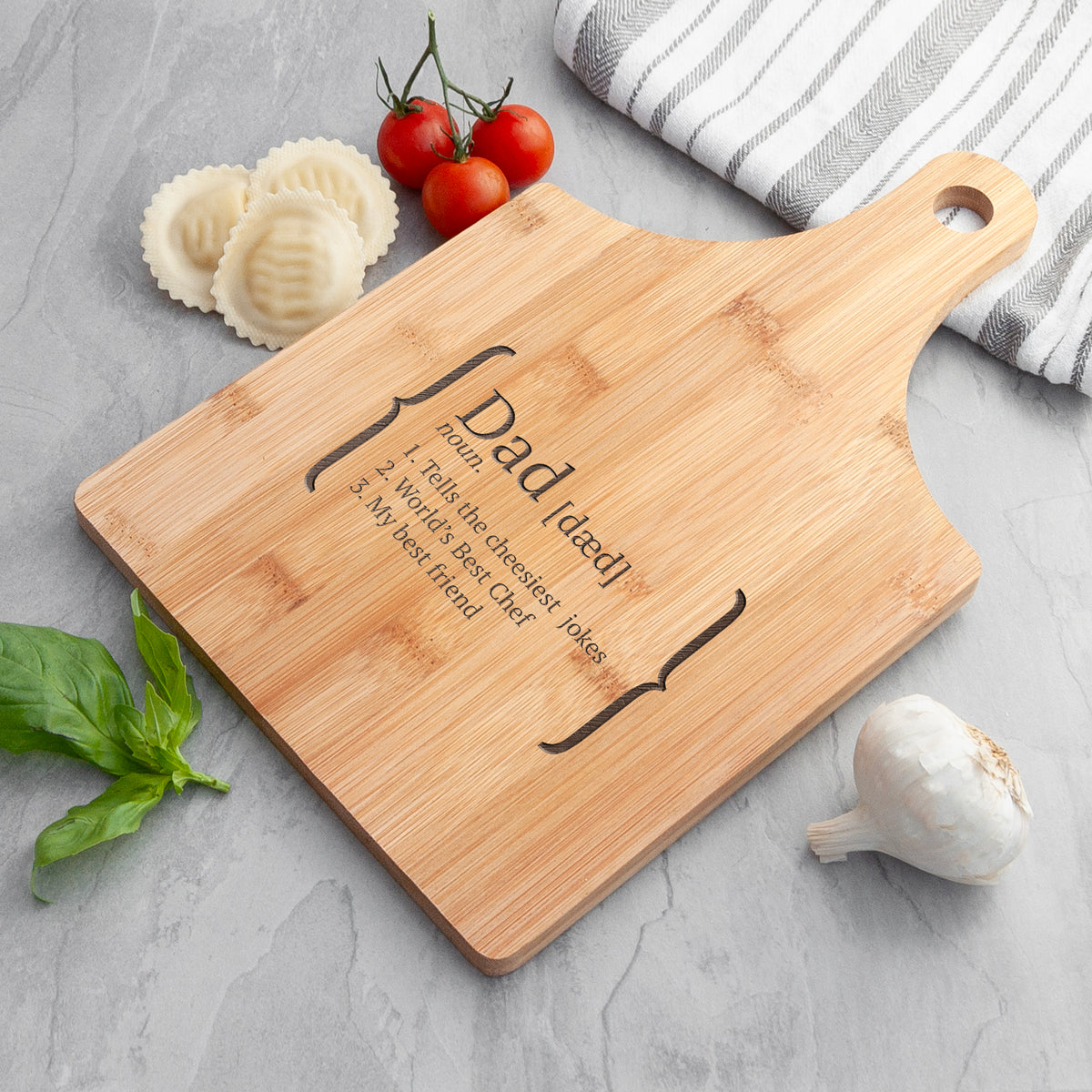 Personalised Definition Bamboo Paddle Serving Board | Homeware | Treat ...