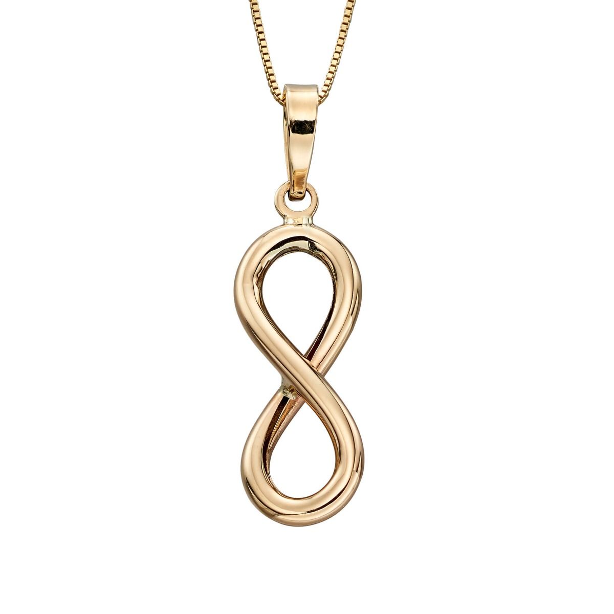 Luxury 9ct Gold Infinity Pendant Necklace | Gifts for Her | Treat Republic