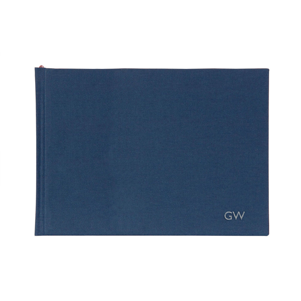 Personalised A4 Woven Cloth Artist's Sketchbook | Treat Republic