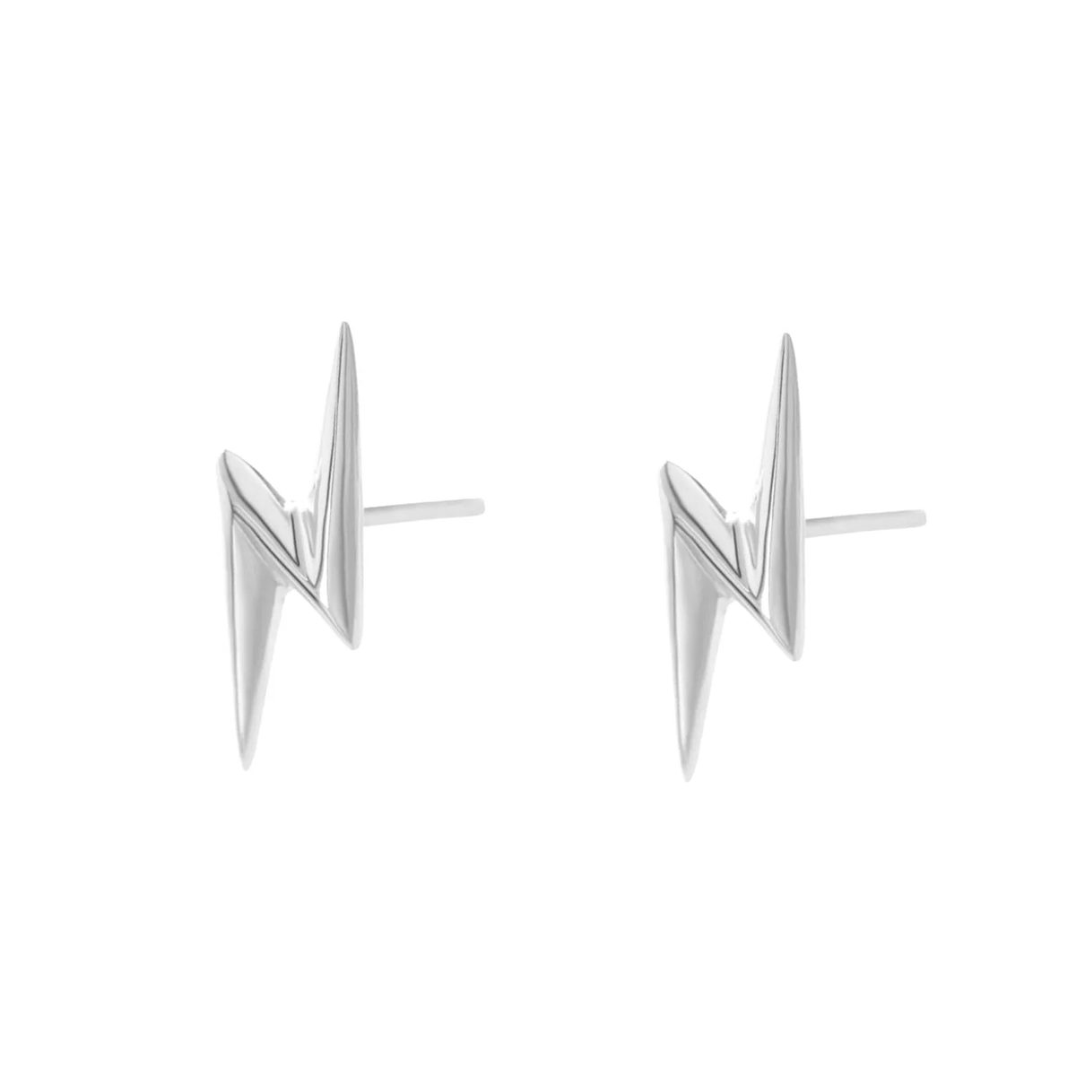 Scream Pretty Sterling Silver Lightning Bolt Stud Earrings | Treat Republic