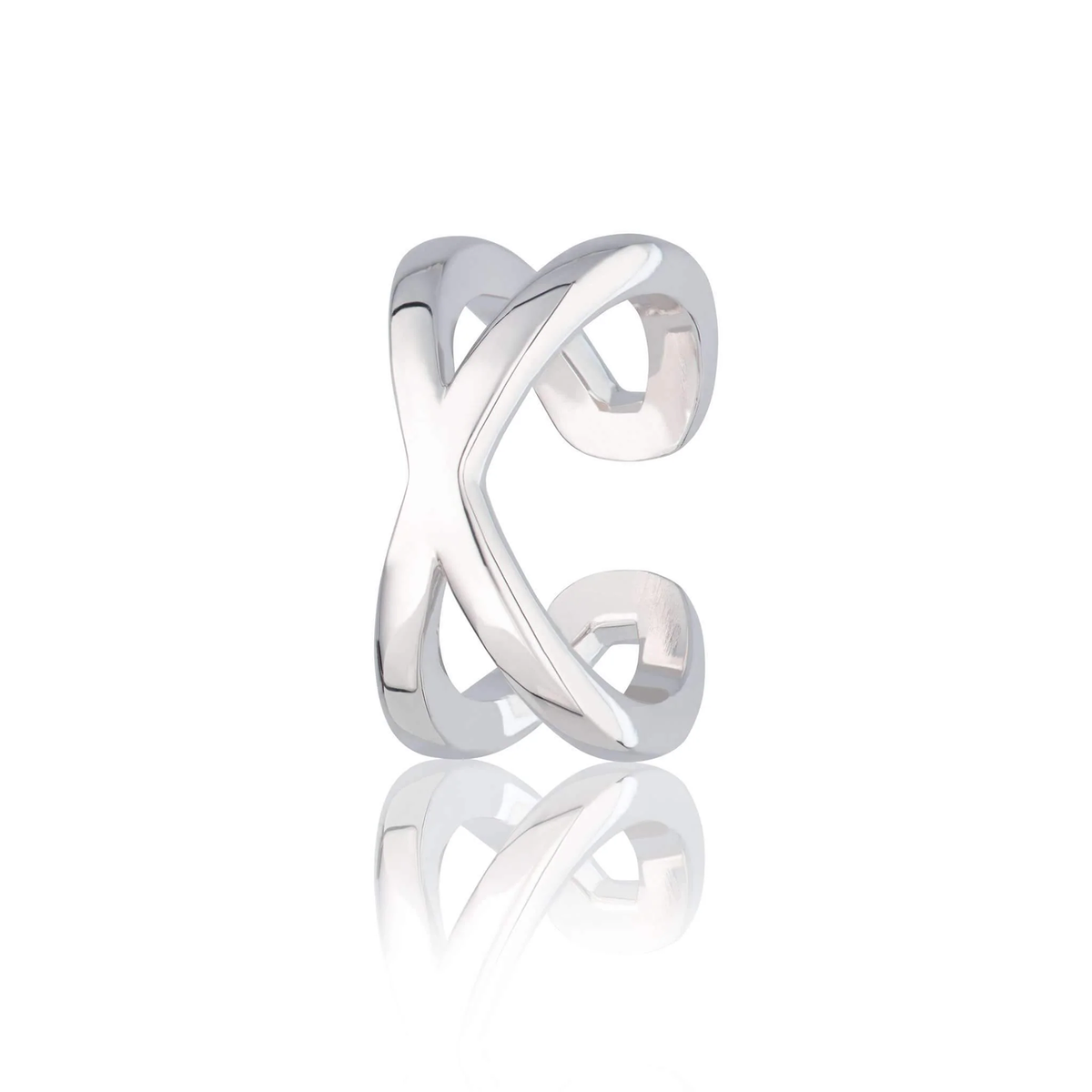 Scream Pretty Sterling Silver Kiss Cross Ear Cuff | Treat Republic