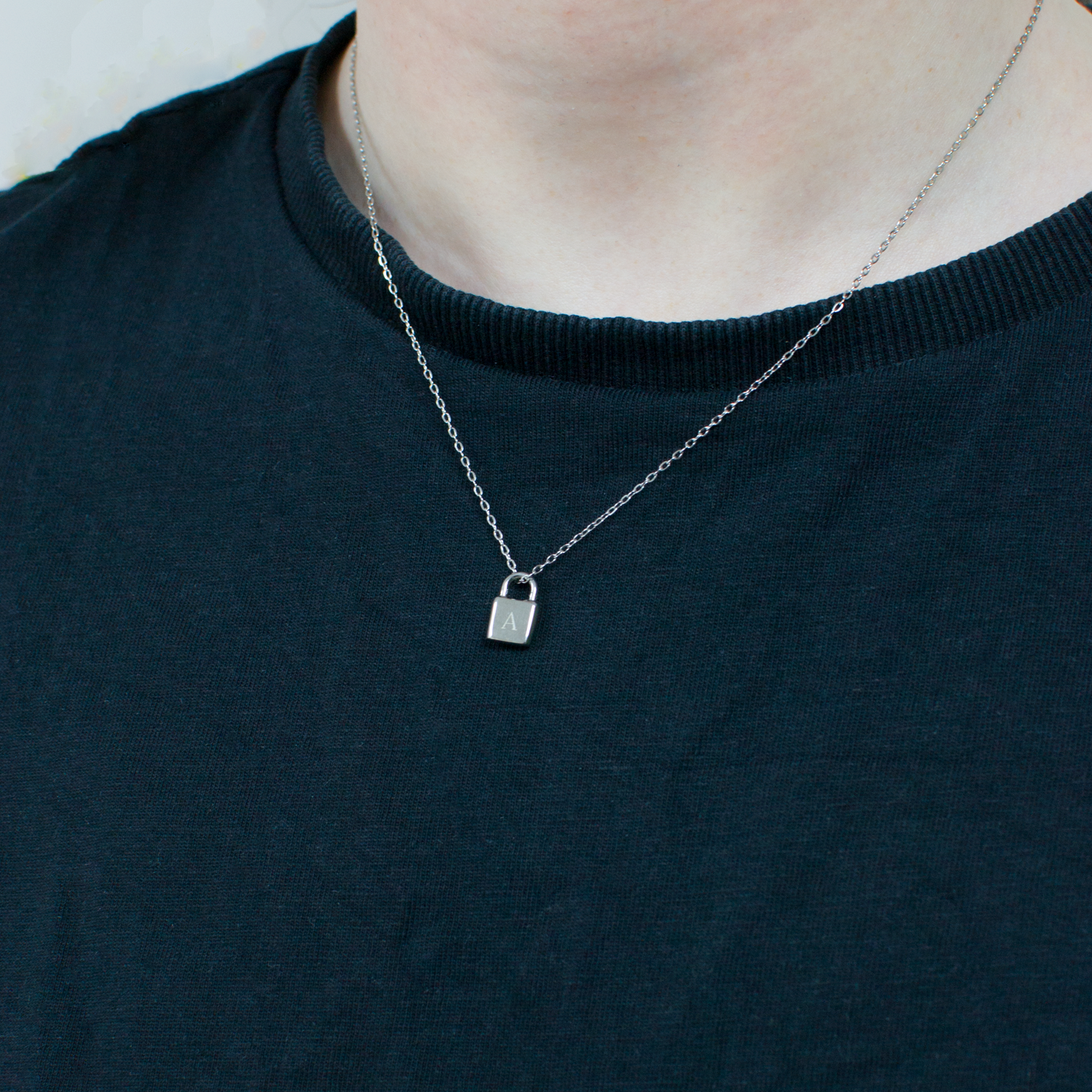 Personalised Mini Padlock Necklace | Gifts for Her | Treat Republic