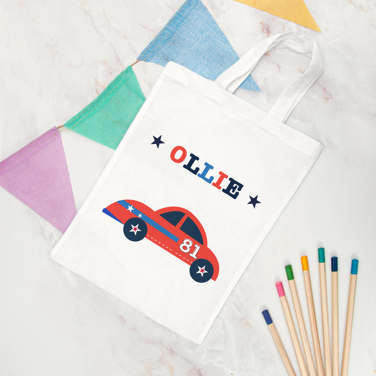 Personalised Boy's Fabric Party Bag | Gifts for Him | Treat Republic