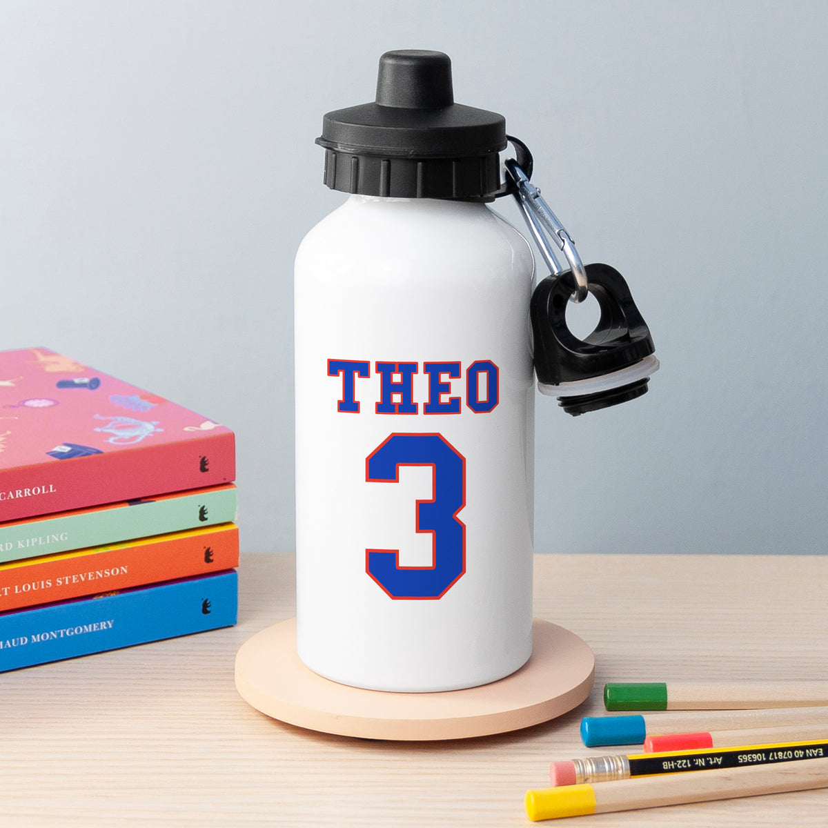 Personalised Shirt Number Water Bottle | Gifts for Kids | Treat Republic