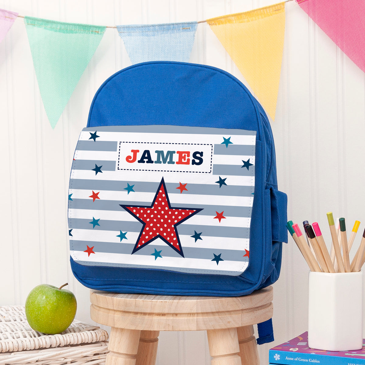 Personalised Kid's Blue Mini Rucksack | Gifts for Him | Treat Republic