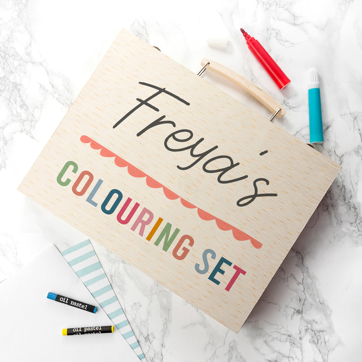 Personalised Kid’s Colourful Colouring Set | Children's Gifts | Treat ...