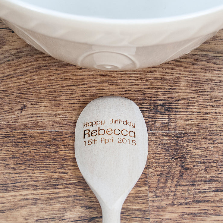 Personalised Wooden Spoon | Kitchenware Utensil | Treat Republic