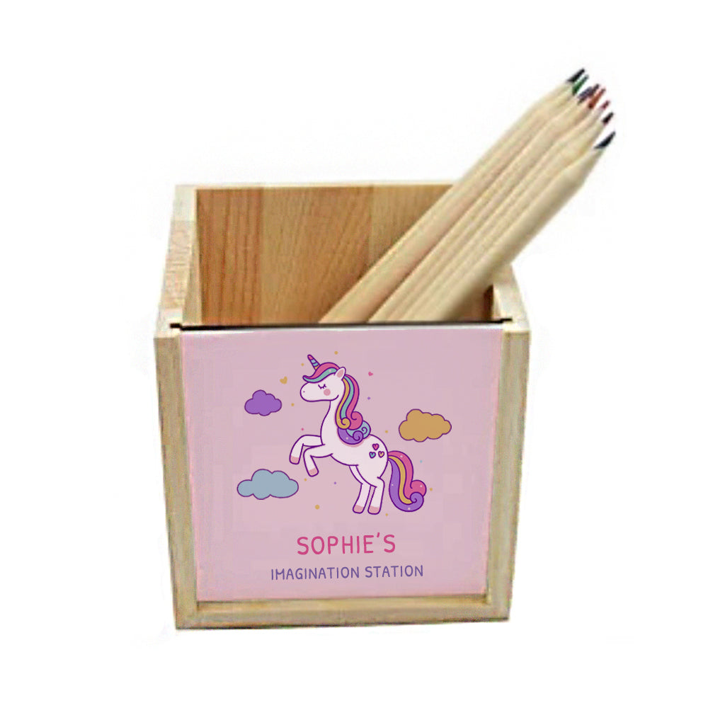 Personalised Wooden Kids Pencil Pot | Back to School | Treat Republic