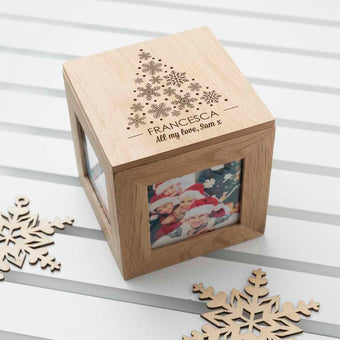 Personalised Christmas Photo Cube | Keepsake | Decorations | Treat Republic