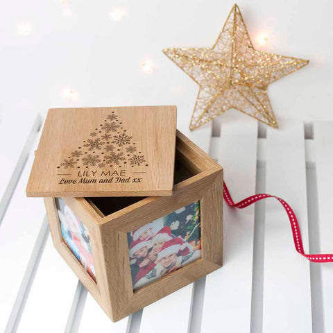 Personalised Christmas Photo Cube | Keepsake | Decorations | Treat Republic