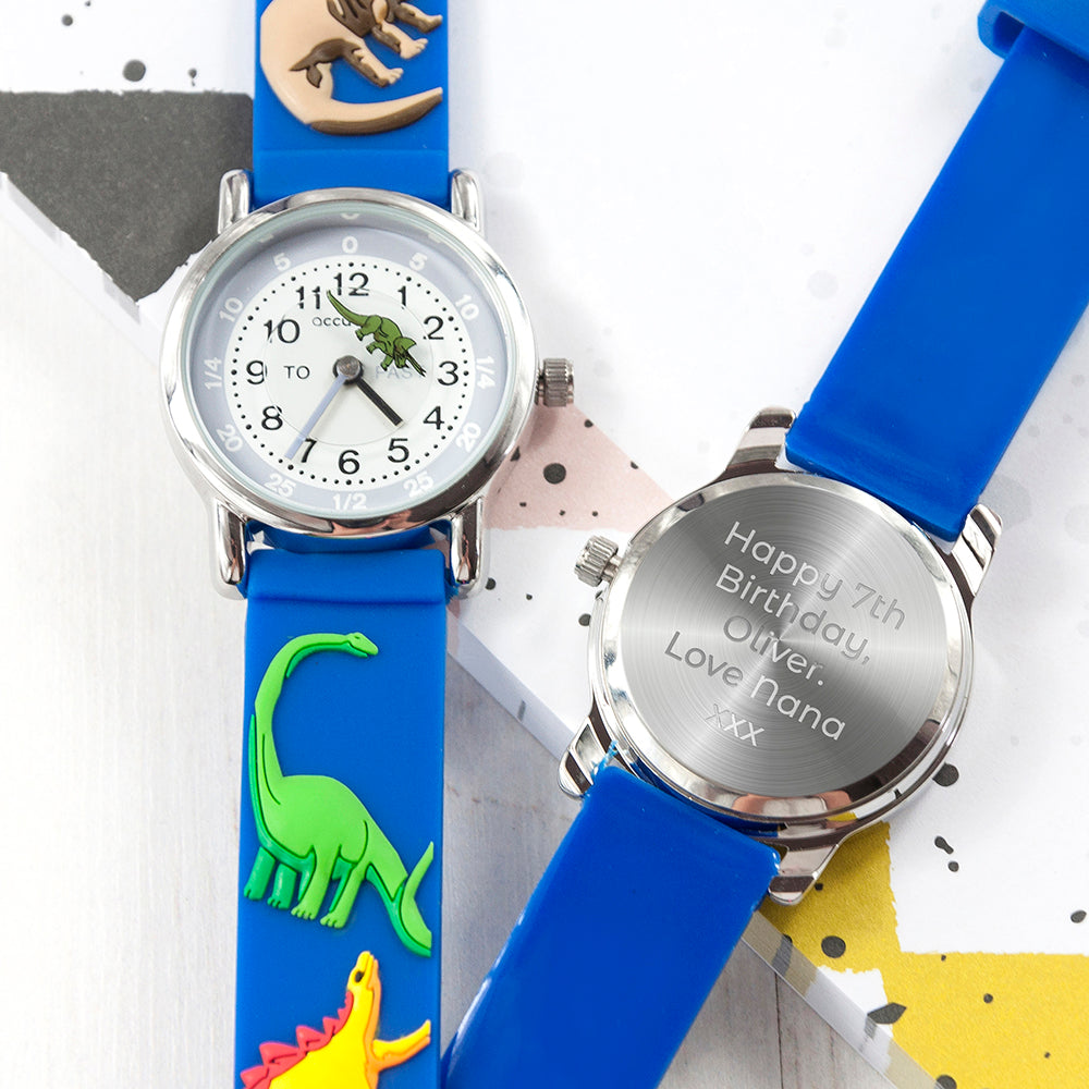 Personalised Kids Dinosaur Watch | Gifts for Kids | Treat Republic