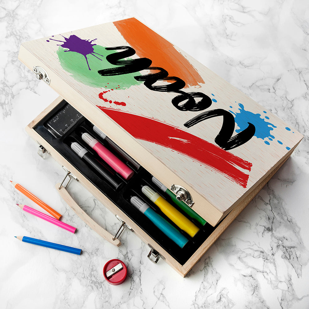 Personalised Colour Splash Children's Colouring Set | Treat Republic