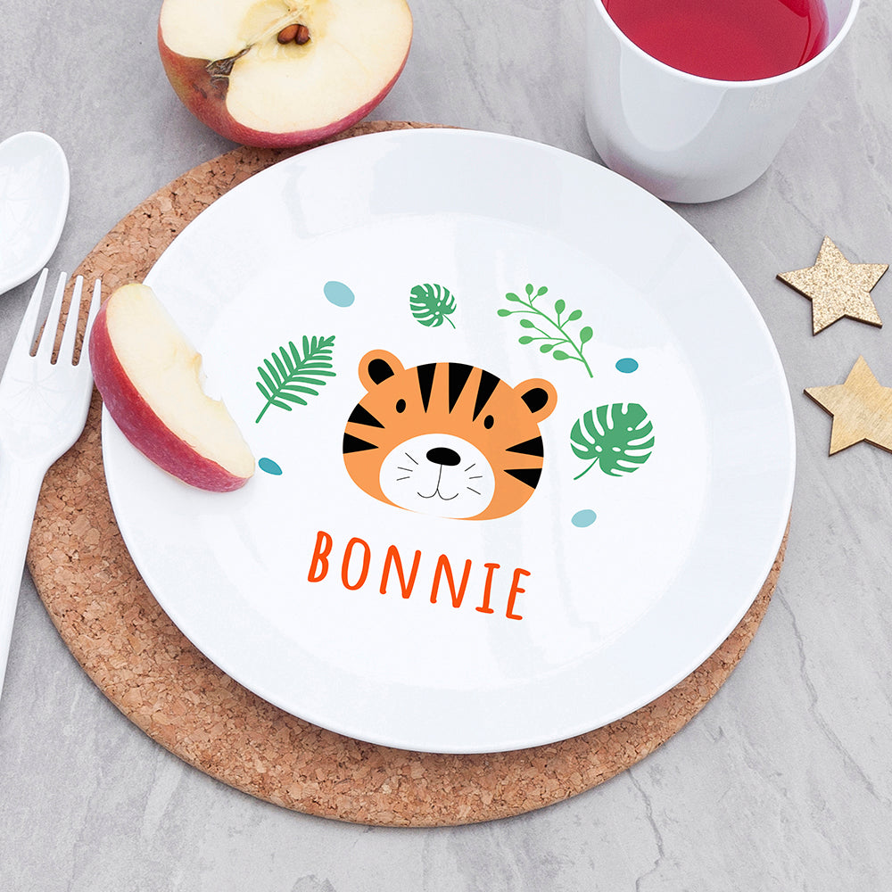 Personalised Children’s Jungle Animal Plate | Gifts for Babies and ...