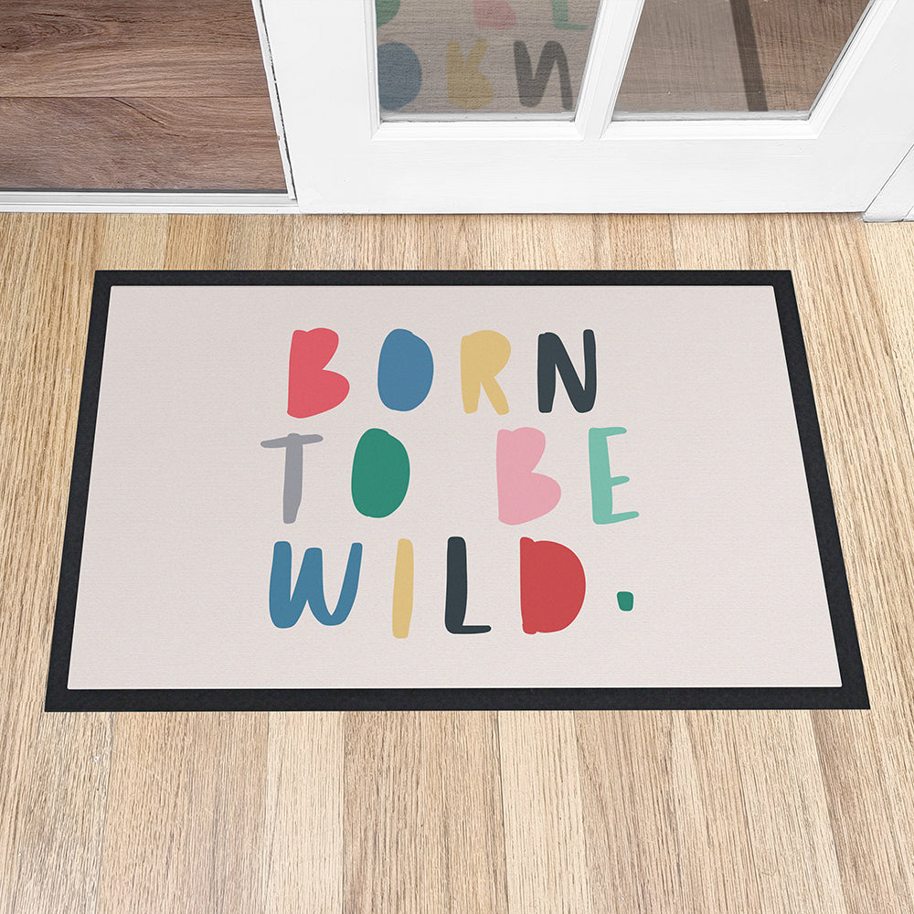 Personalised Colourful Message Doormat | Treat Republic