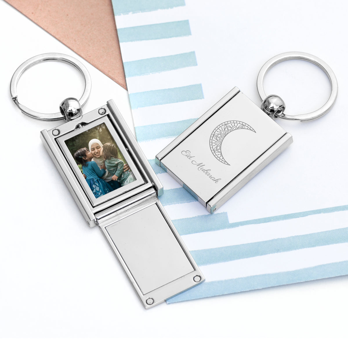 Personalised Eid Mubarak Frame Keyring | Eid Gifts | Treat Republic