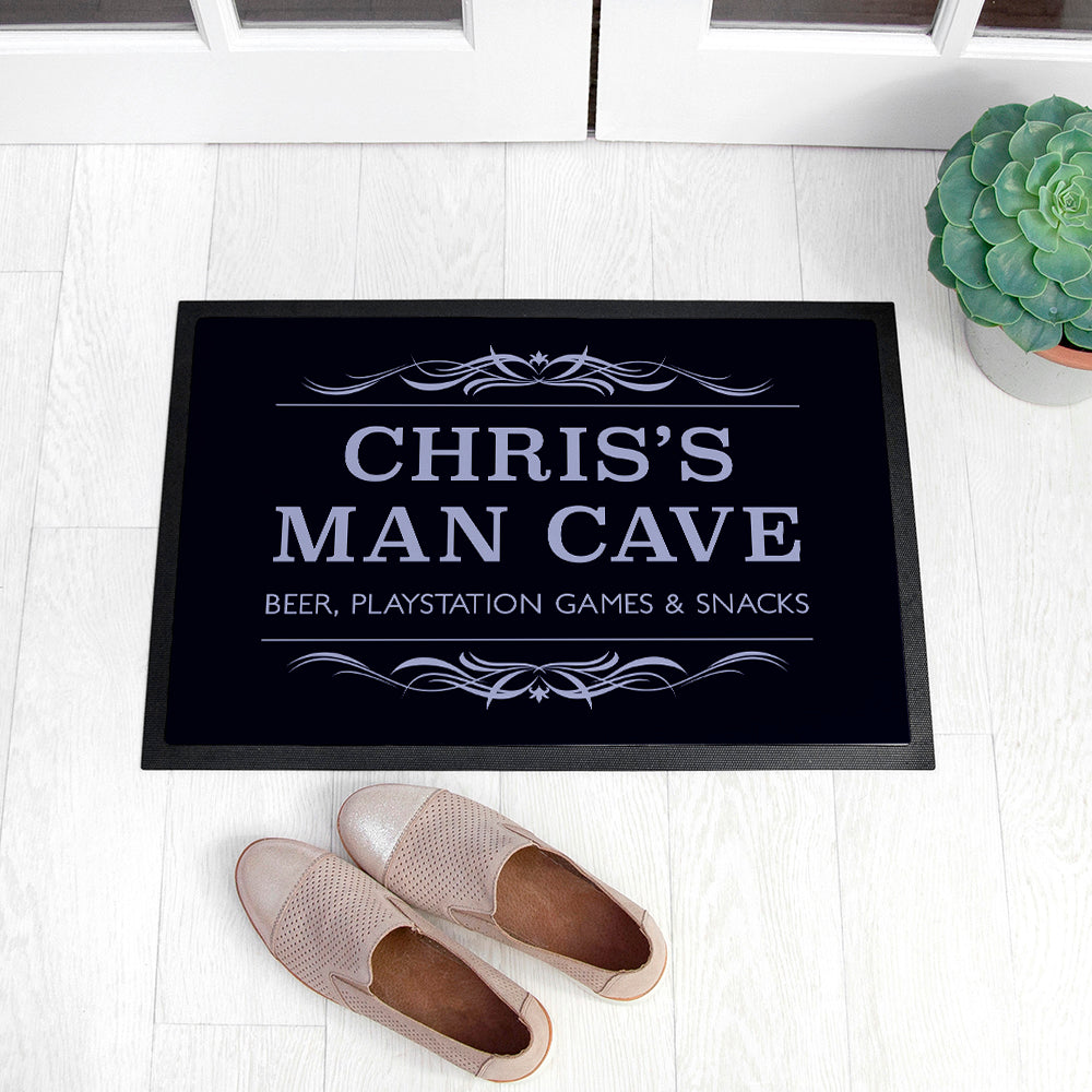 Personalised Man Cave Doormat | Gifts for Him | Treat Republic