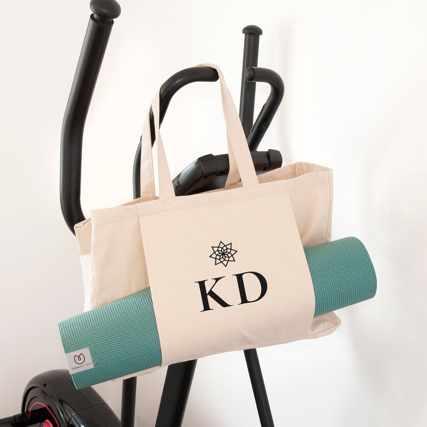 Monogrammed Organic Yoga Tote Bag | Sports Gifts | Treat Republic