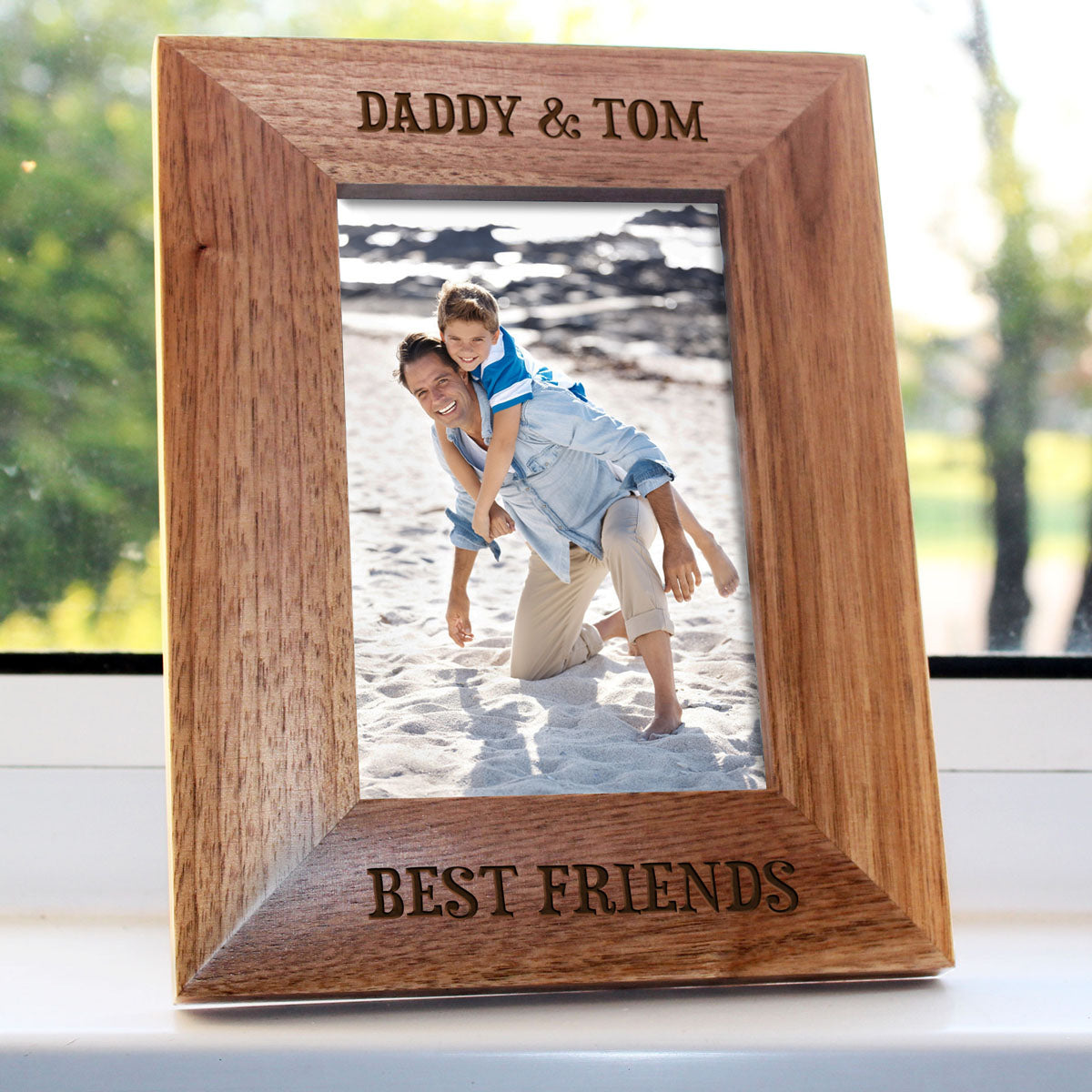 Daddy My Best Friend Engraved Photo Frame | Treat Republic