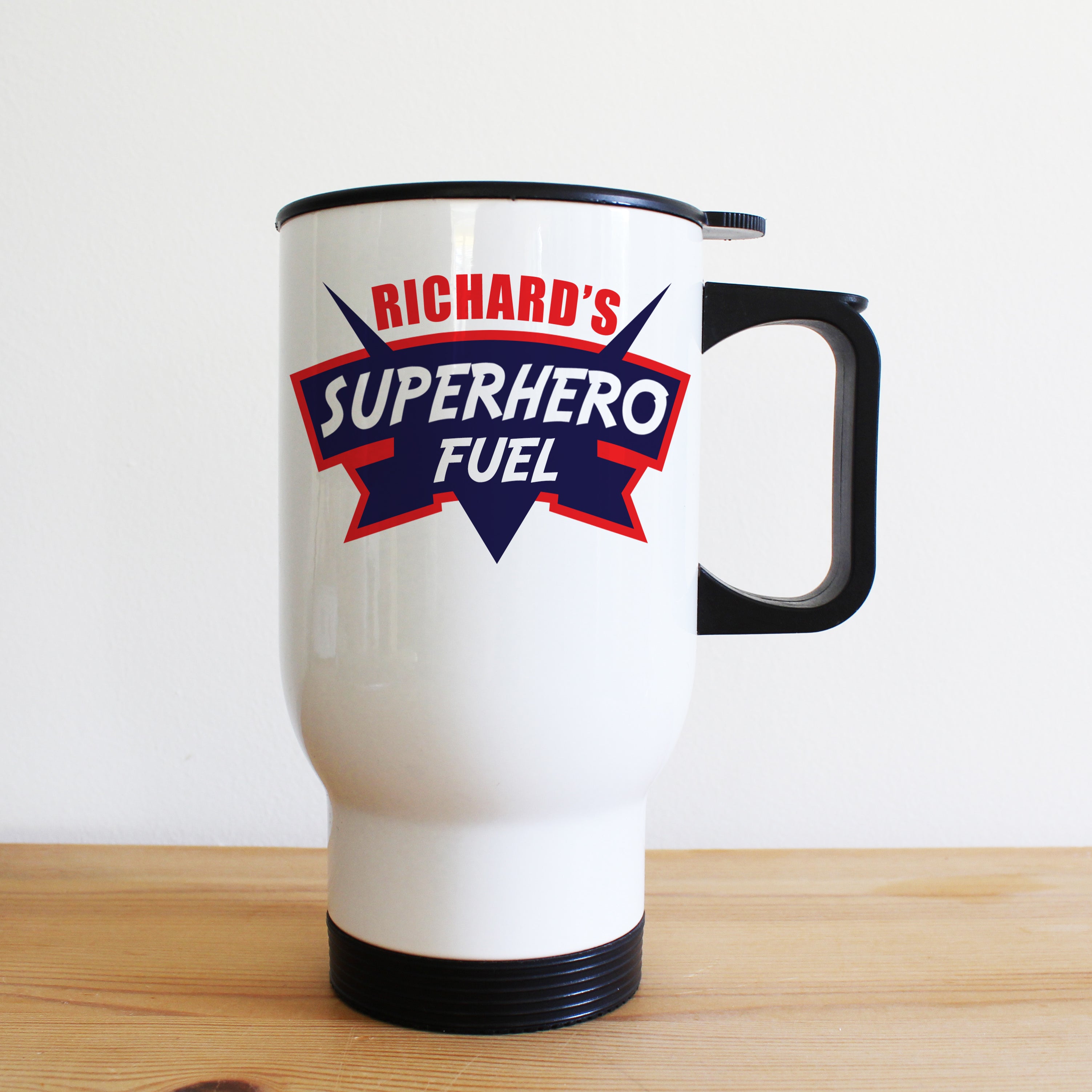 Dad's Superhero Fuel Travel Mug | Treat Republic