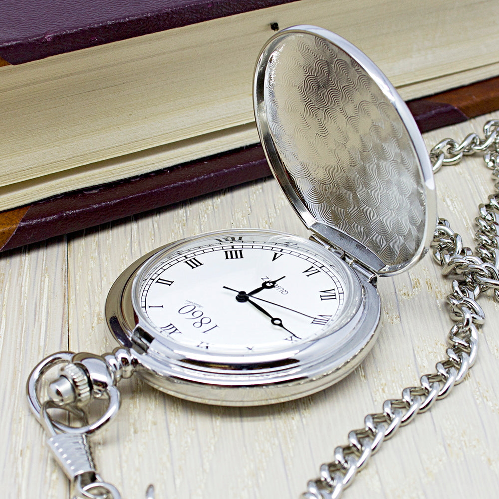 Personalised Groomsman Emblem Pocket Watch | Treat Republic