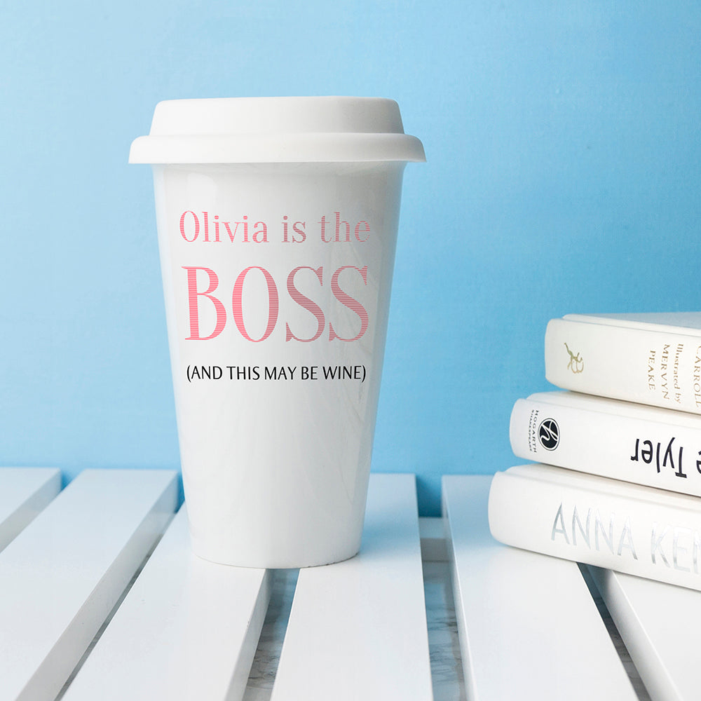 Personalised The Boss Travel Mug | Treat Republic