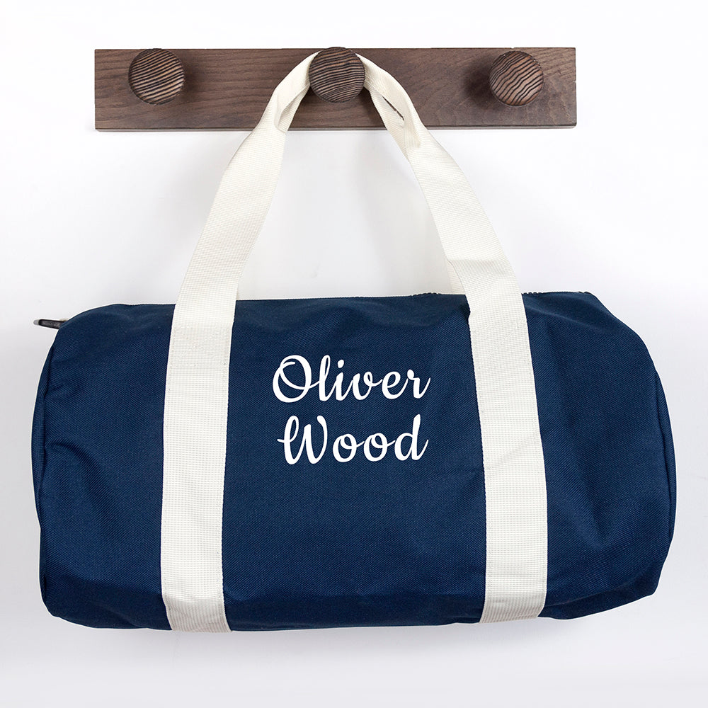 Personalised Kids Navy Gym Kit Bag | Children's Gifts | Treat Republic