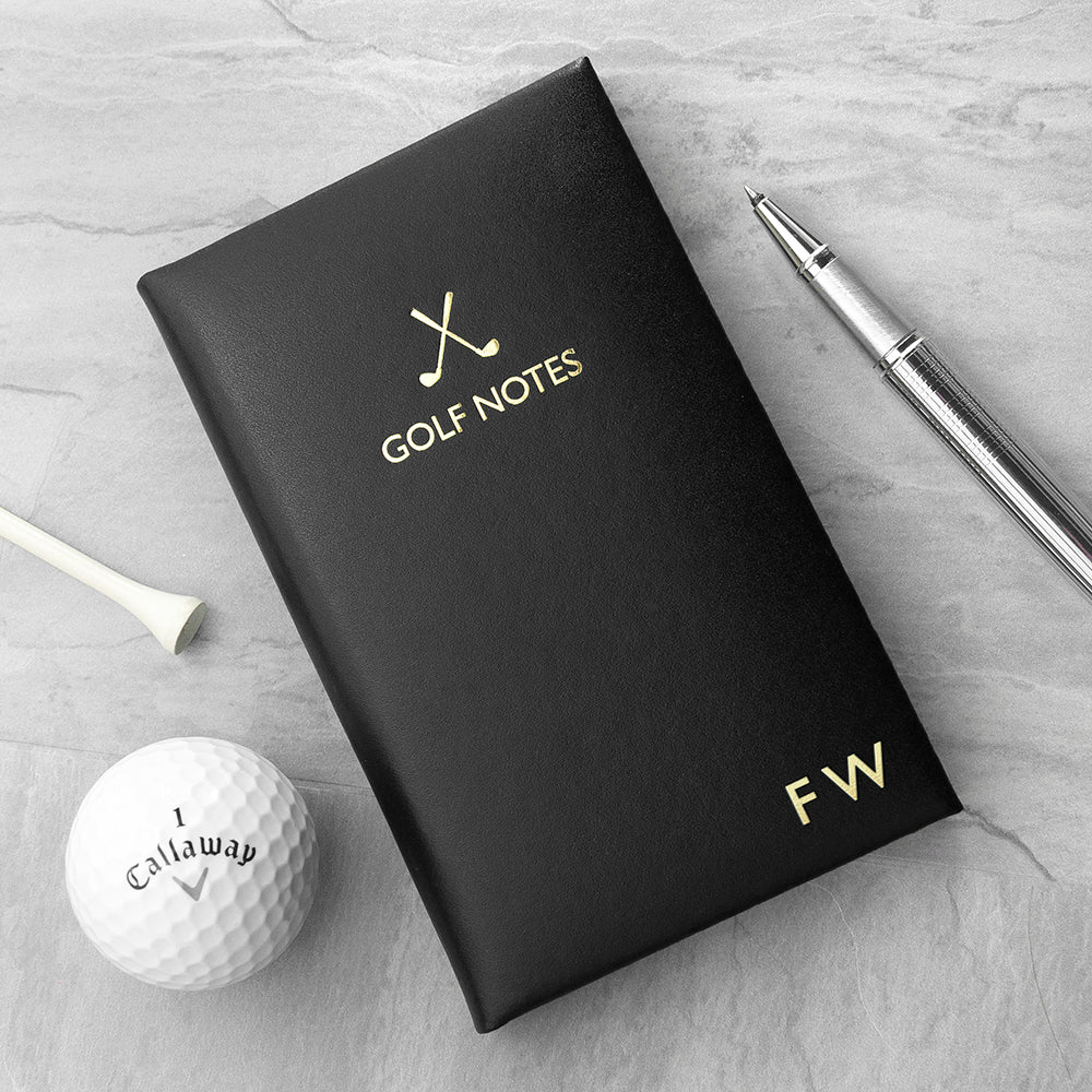 Personalised Leather Golf Note Book | Gifts for Him | Treat Republic