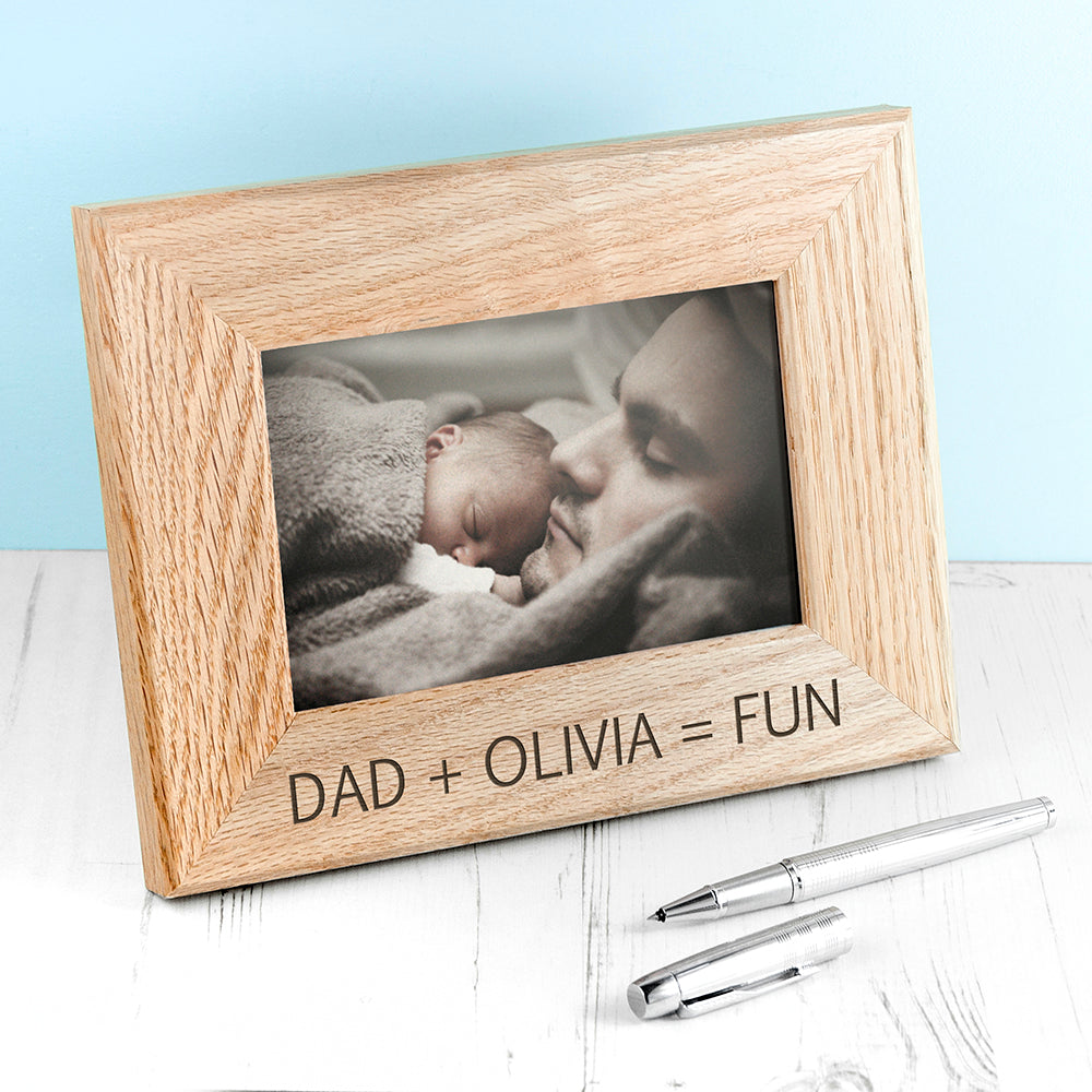 Wordsworth Collection Fun with Dad Engraved Photo Frame | Treat Republic